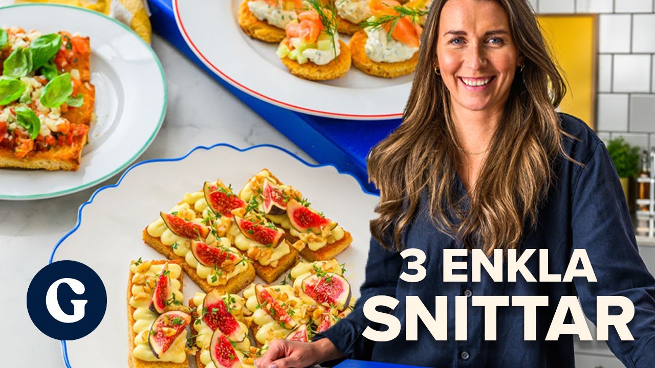 🥇 Enkla snittar till många: 7 festliga recept för alla tillfällen