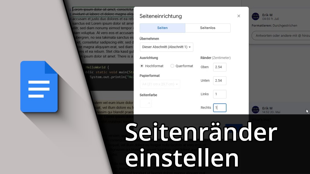 🥇 Google Docs Seitenränder 5 Schritte für perfekte Dokumente